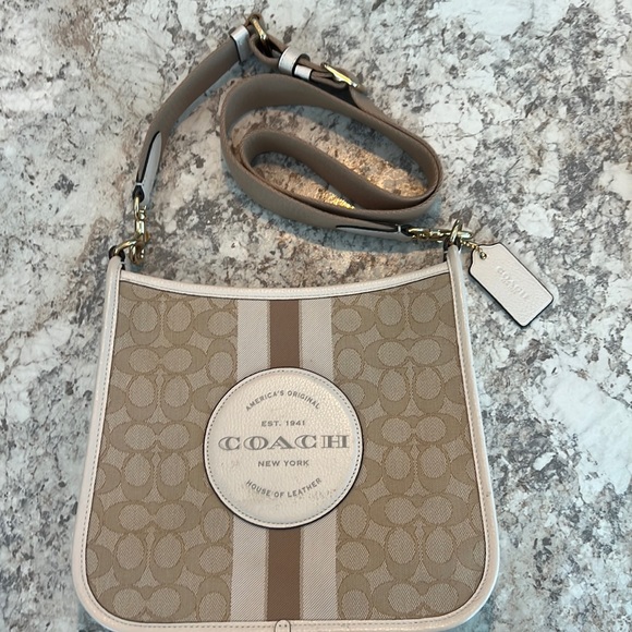 Coach | Bags | Dempsey File Bag In Signature Jacquard With Stripe And ...